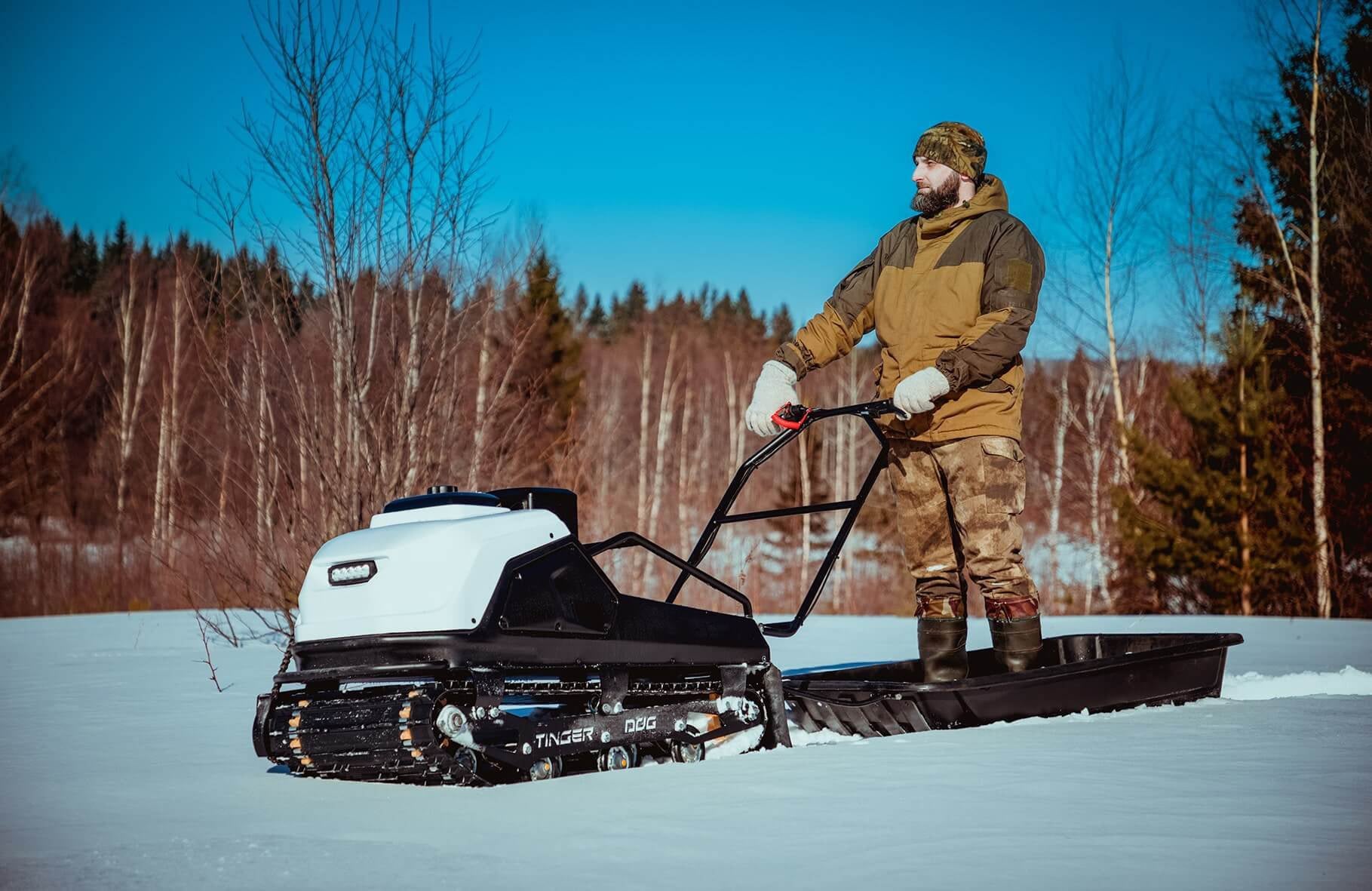 Tinger ATV, Tinger Dog, Motoneige à Essence (avec Moteur Lifan install ...